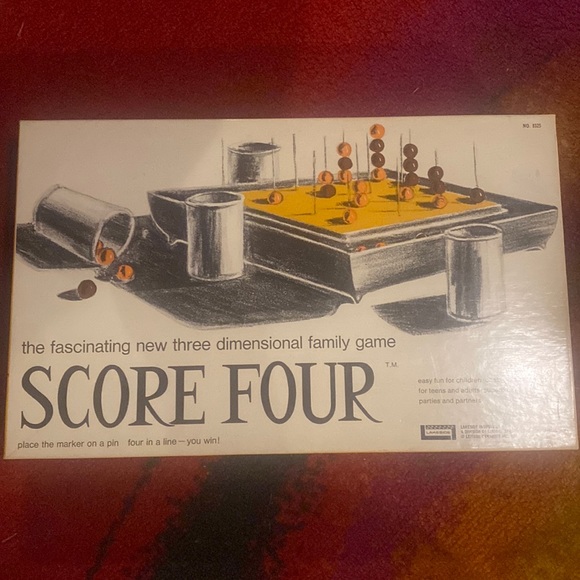 Toys | Vntg 1971 No 8325 Score Four Board Game Complete | Poshmark